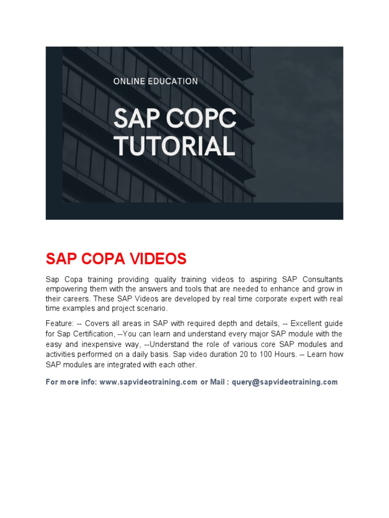 Sap Copa | PDF | Business