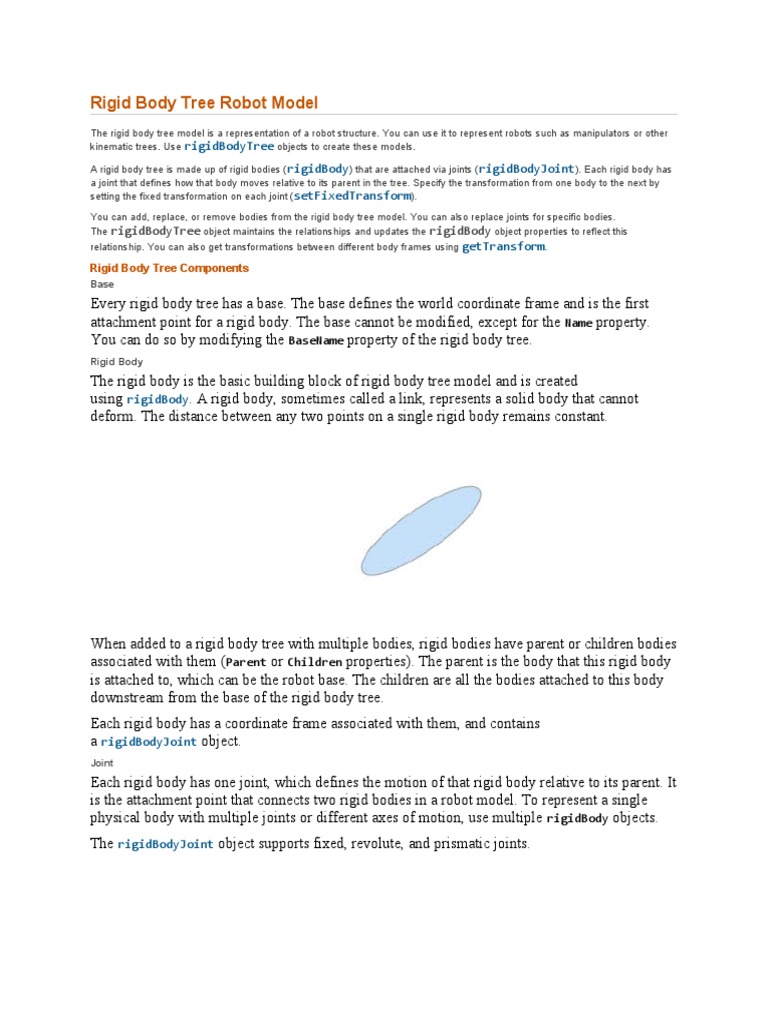 Rigid Body Tree Robot Model | PDF | Rotation Around A Fixed Axis ...