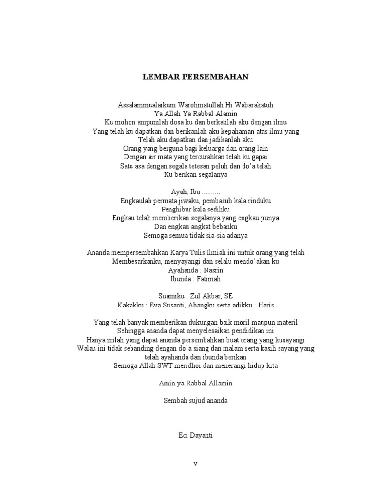 Lembar Persembahan | PDF