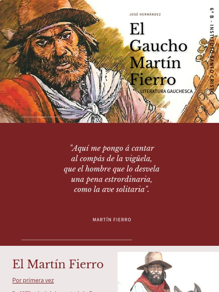 Martín Fierro: Poesía Gauchesca y Vida del Gaucho | PDF | Poesía