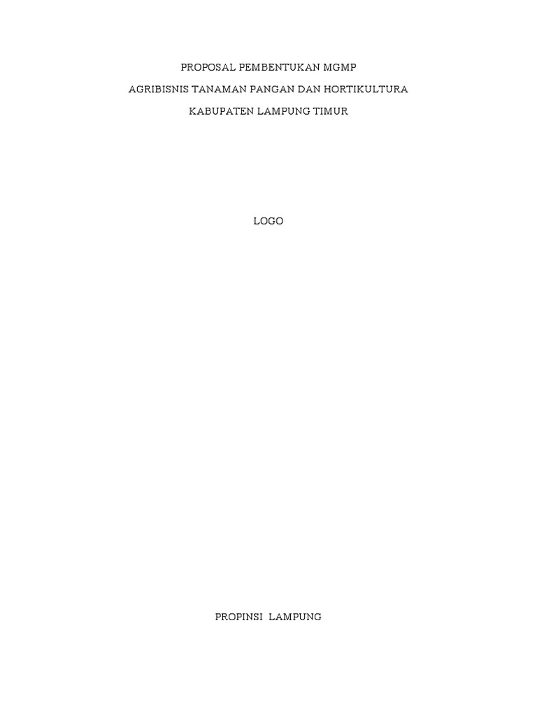 Proposal Pembentukan MGMP Atph | PDF