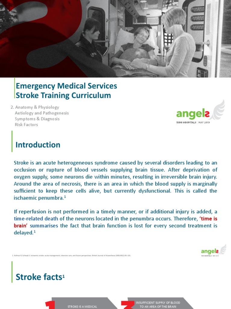 Emergency Medical Services Stroke Training Curriculum | PDF | Central ...