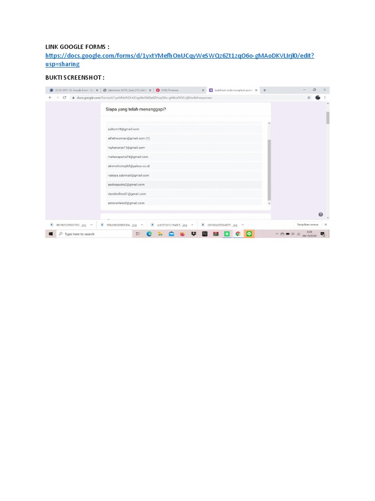 Link Google Forms | PDF