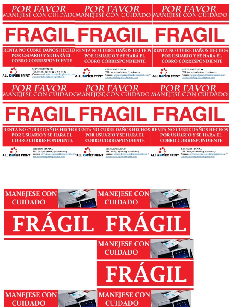 Etiqueta Fragil | PDF