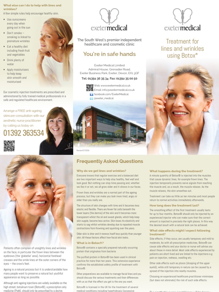 Lines Wrinkles Injections Botox Exeter Medical PDF Leaflet Web 06 2016 ...