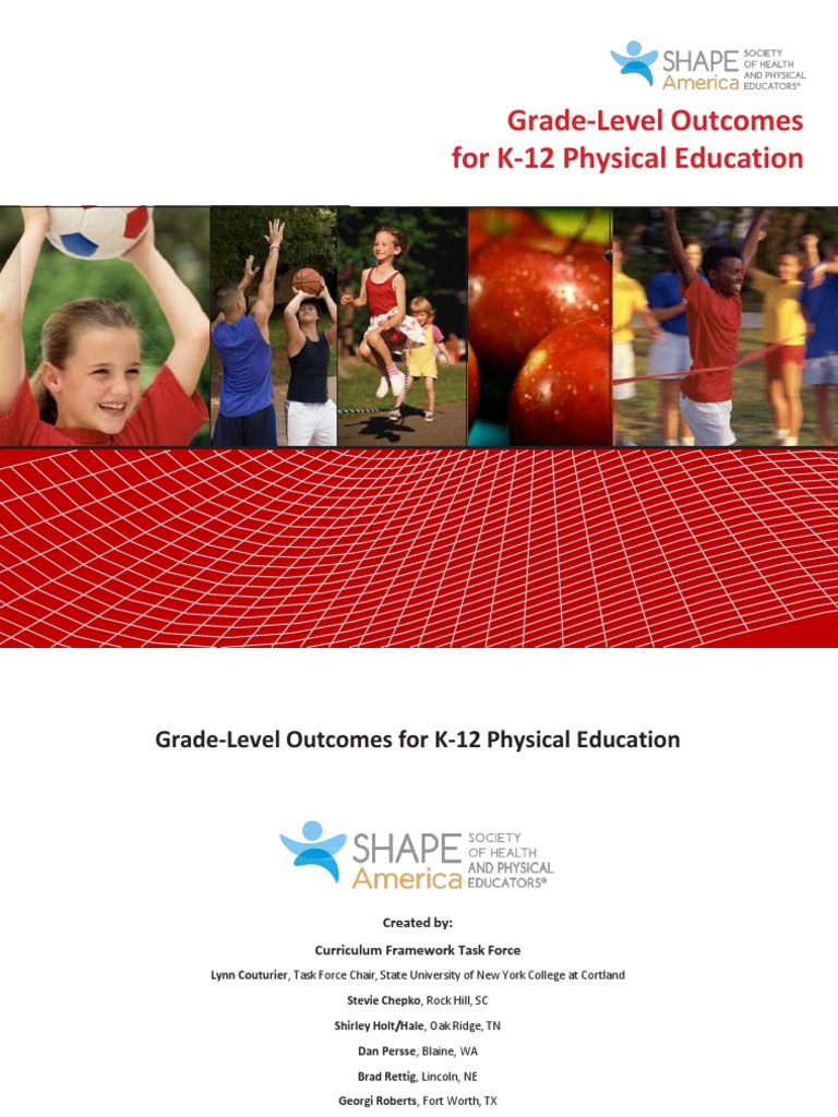 Grade Level Outcomes For K 12 Physical Education PDF | PDF | Physical ...