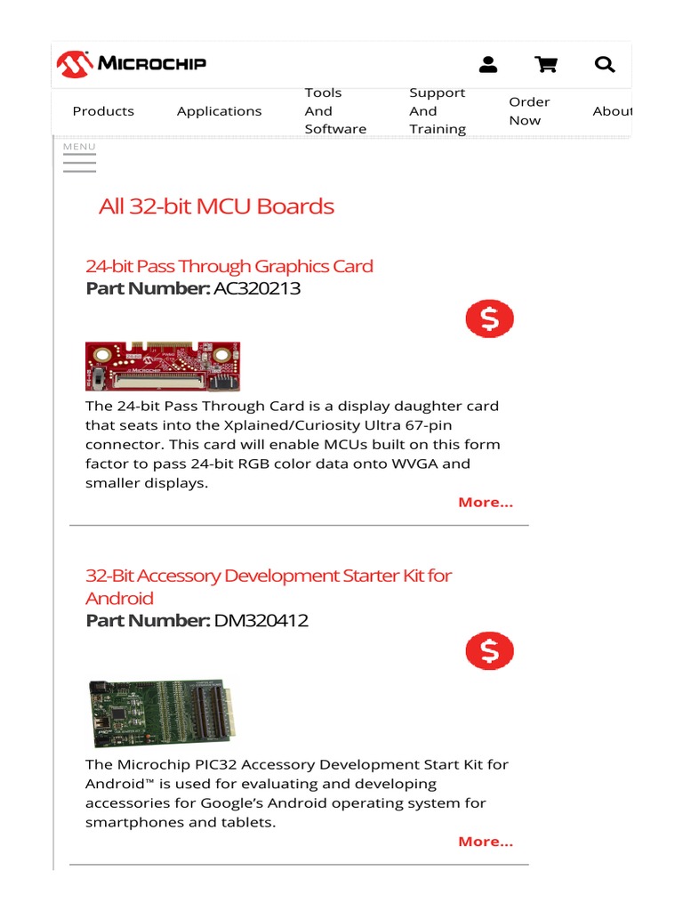 All 32-Bit MCU Boards: 24-Bit Pass Through Graphics Card | PDF | Computers