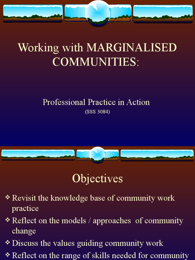 Working With MARGINALISED Communities:: Professional Practice in Action ...