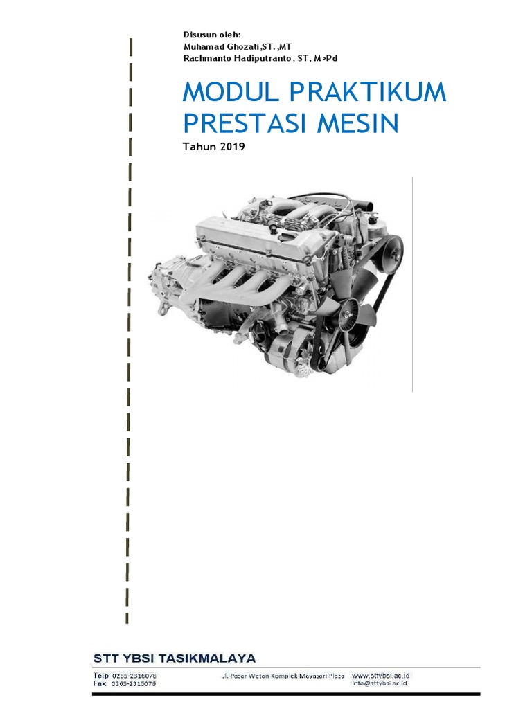 Modul Prak. Prestasi Mesin | PDF