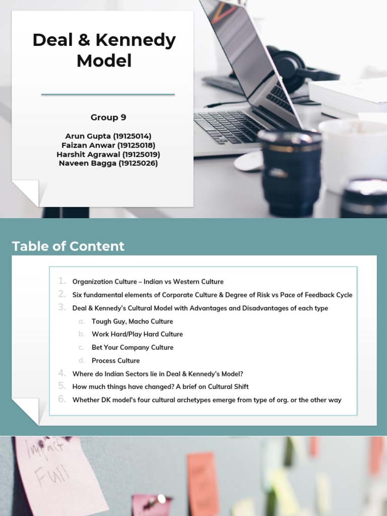 Deal & Kennedy Model: Group 9 | PDF | Organizational Culture | Risk