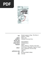 Sign Language Structure-STOKOE PDF | PDF | Sign Language | Hearing Loss