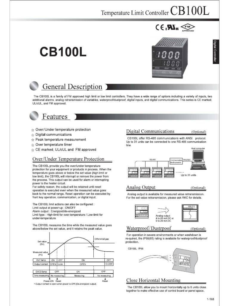 CB100L Spec Sheet | PDF