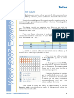Tablas en El Programa de Word | PDF | HTML | Microsoft Word