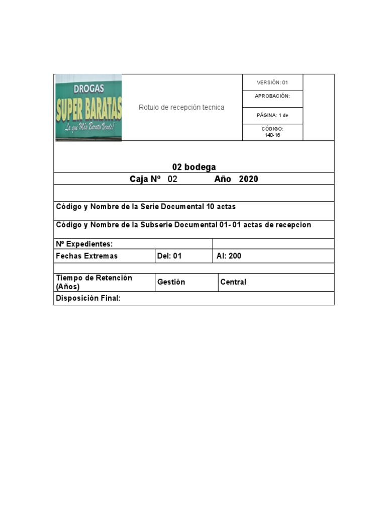 10 Rotulo de Caja | PDF