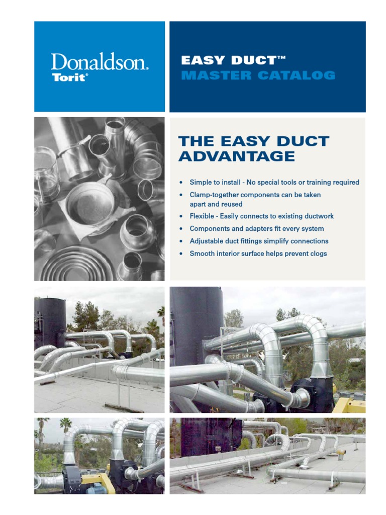 Donaldson Torit - Easy Duct Master Cataloguel PDF | PDF | Duct (Flow ...