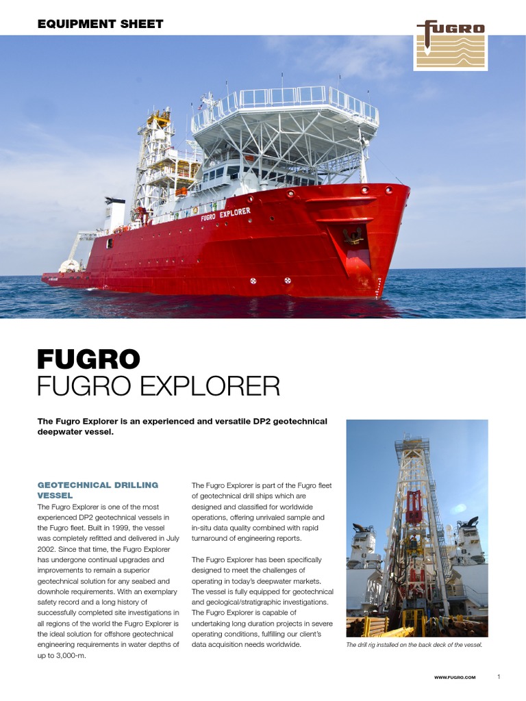 Fugro-Explorer | PDF | Marine Propulsion | Geotechnical Engineering