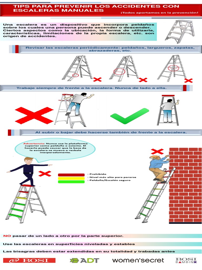 Folleto Uso de Escaleras | PDF