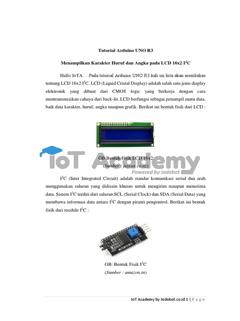 Tutorial Arduino UNO R3 Menampilkan Karakter Huruf Dan Angka Pada LCD ...