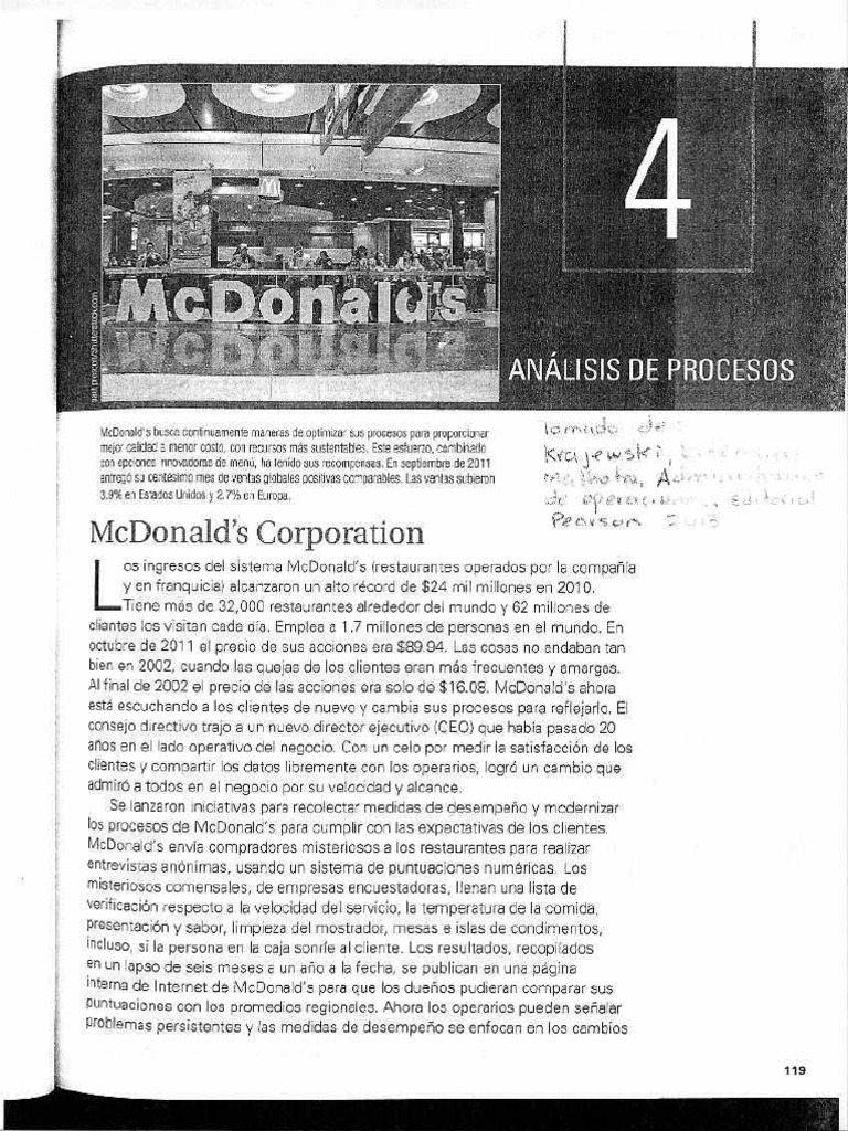 Análisis De Procesos Pdf Economias Business