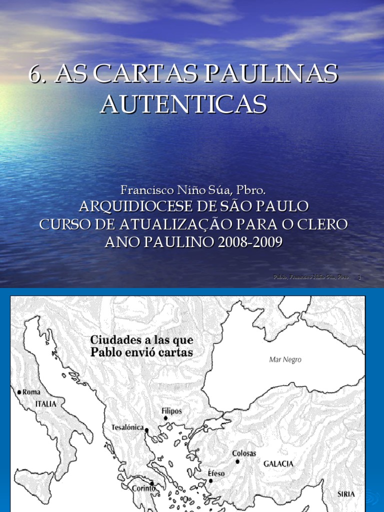 As Cartas Paulinas Autenticas | PDF | Apóstolo Paulo | Fé