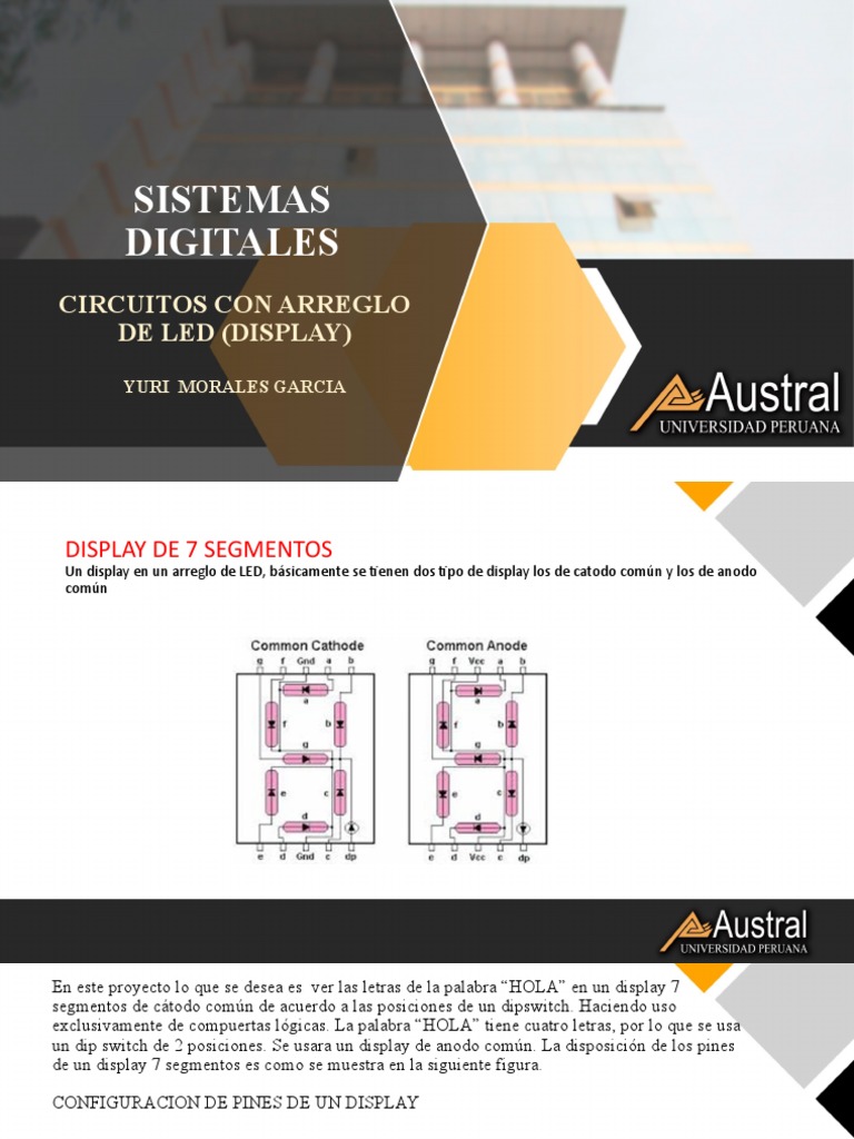 Letras en Display de 7 Segmentos | PDF | Métodos y materiales de ...