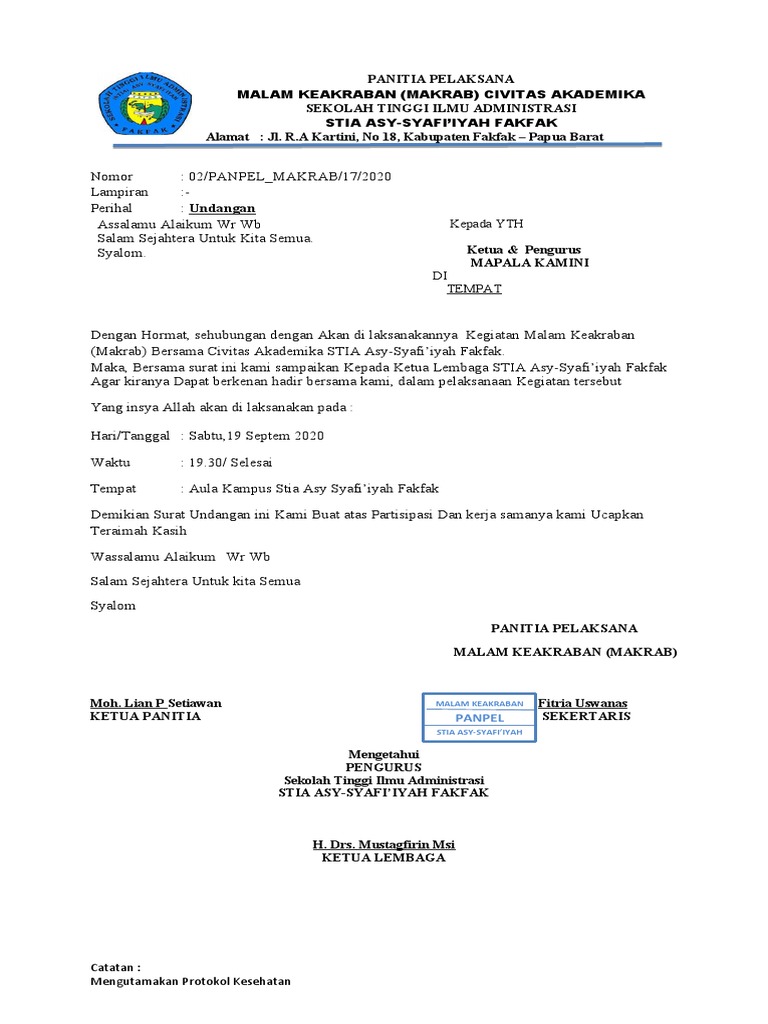 Undangan Mapala | PDF