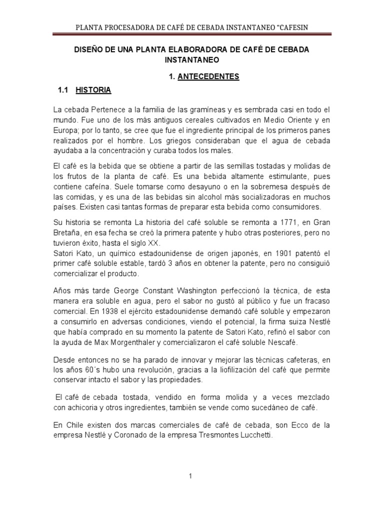 Cafe de Cebada | PDF | Marketing | café