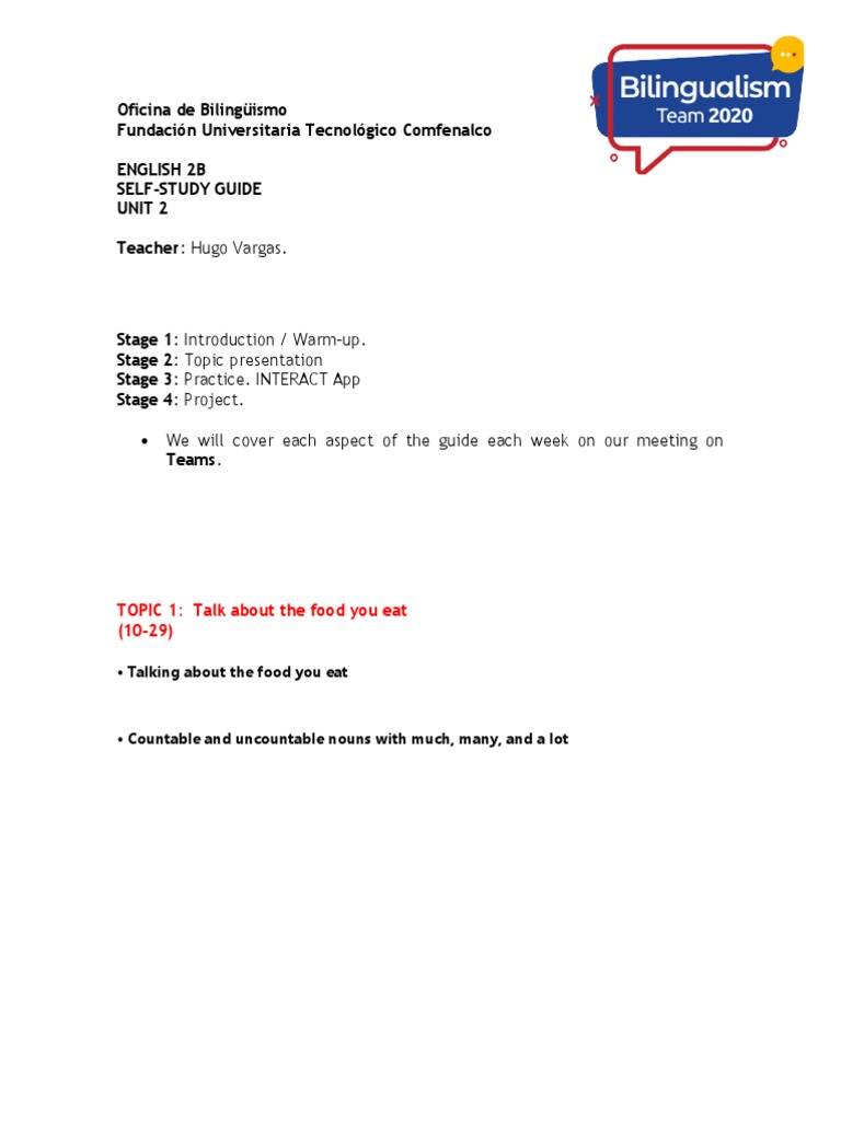 Study Guide 2B U2 | PDF