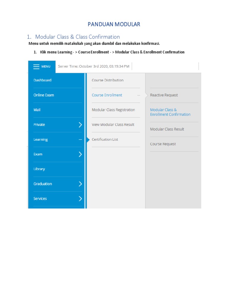 Panduan Modular Class | PDF