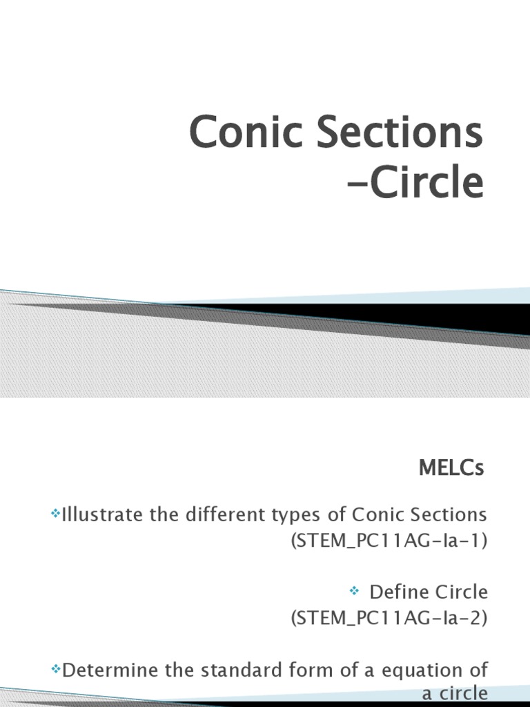 Conic Sections - Circle | PDF | Circle | Function (Mathematics)