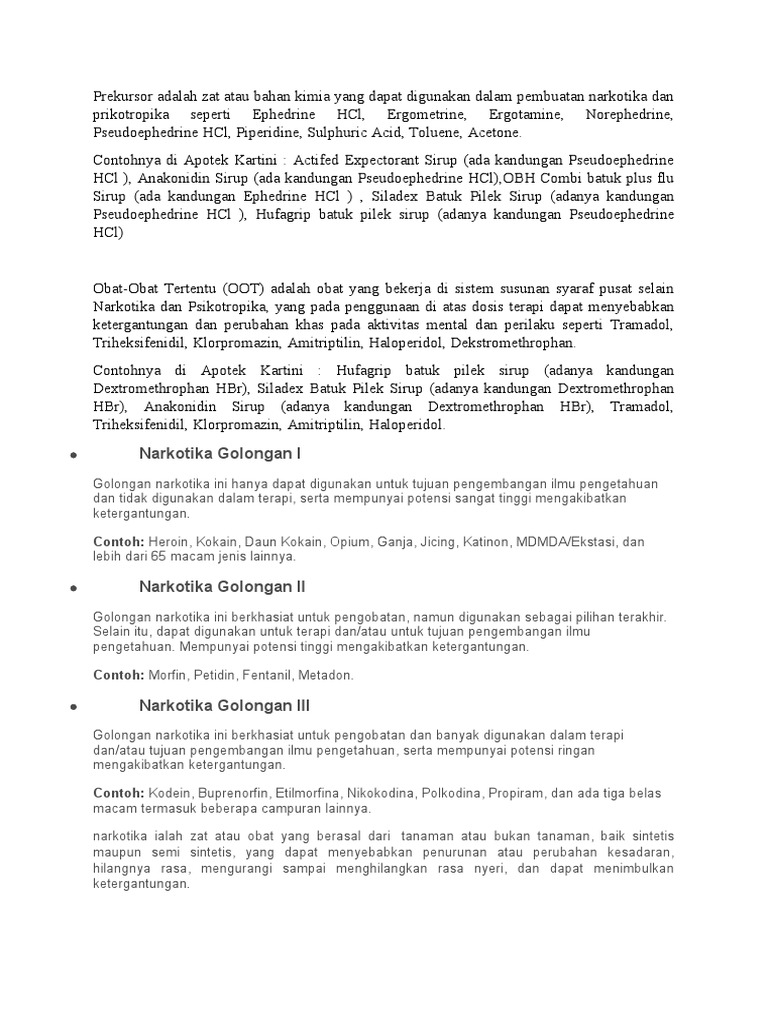 Prekursor Dan Oot | PDF