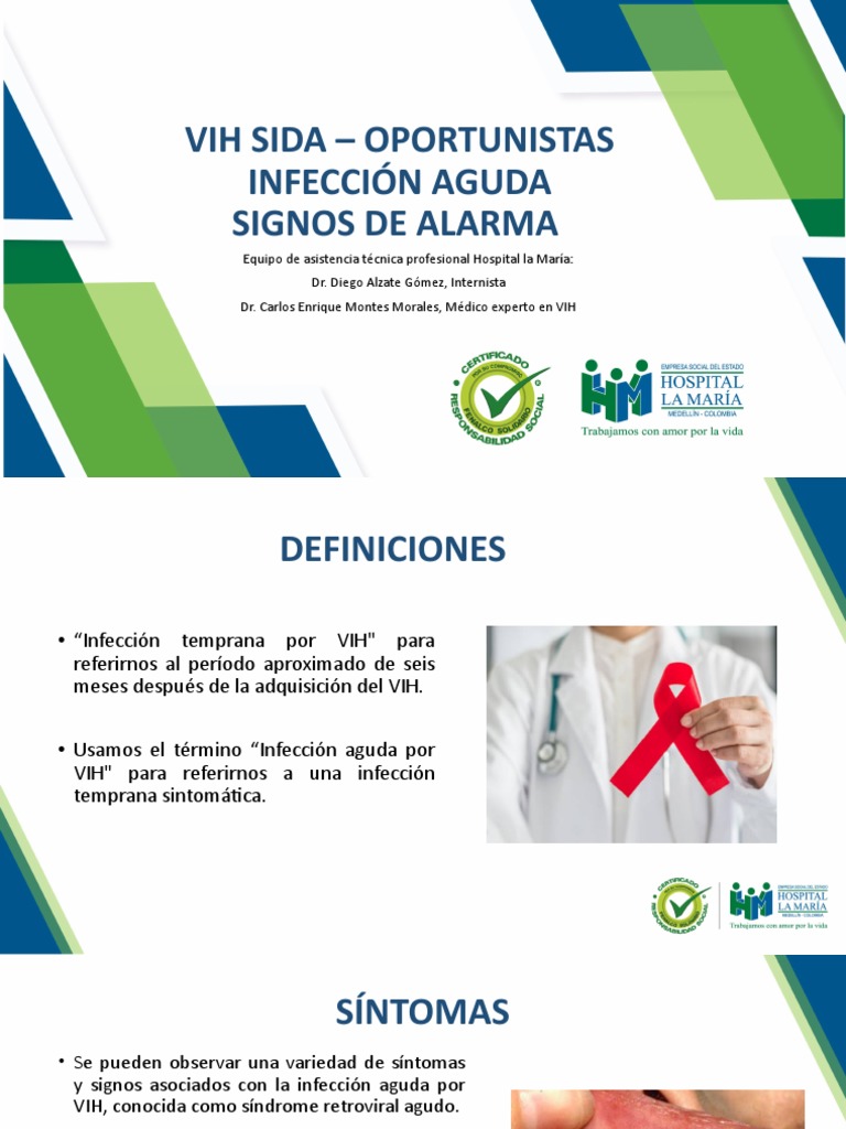 VIH Agudo, Signos y Sintomas de Oportunistas | PDF | VIH | Neumonía