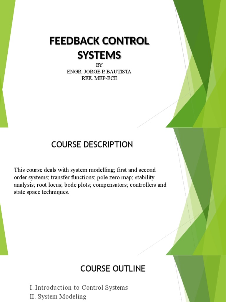 Lesson No. 1 Lecture | PDF | Control Theory | Physical Quantities