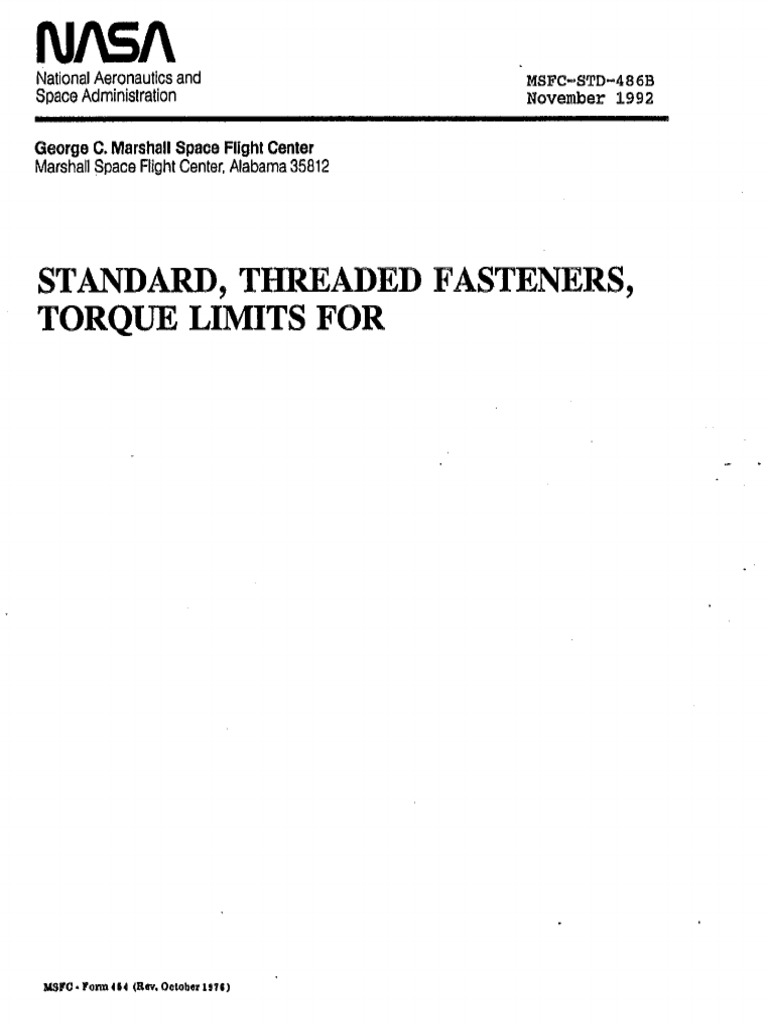 MSFC STD 486 B | PDF