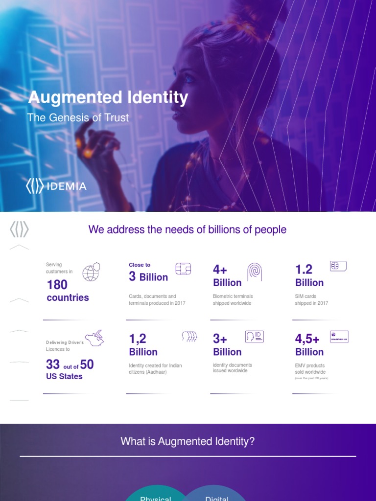 2.IDEMIA Augmented Identity Digital ID | PDF | Authentication | Biometrics