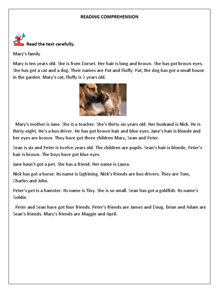 READING - COMPREHENSION - 2 Taller Sin Resolver | PDF