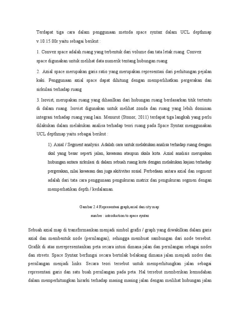 Tambahan Teori Space Syntax | PDF | Metode & Bahan Ajar | Teknologi ...