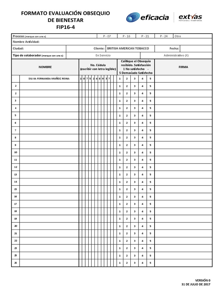 Formato Entrega de Obsequios FIP16-4 (Administrativo) | PDF | Business