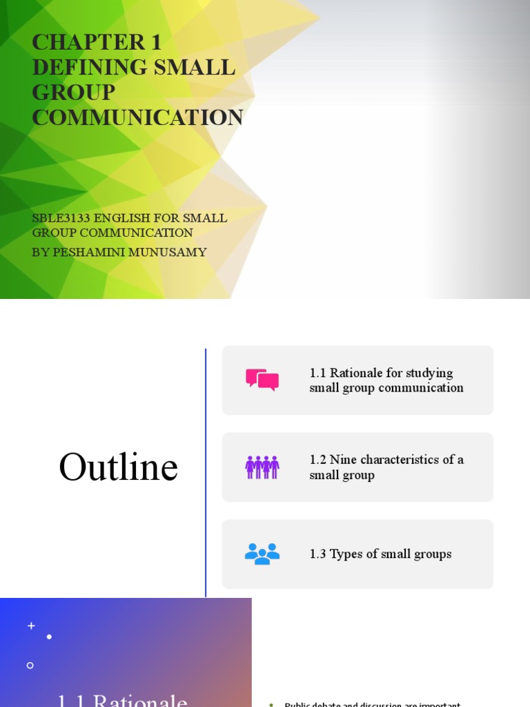 Small Group Communication | PDF | Communication | Behavioural Sciences