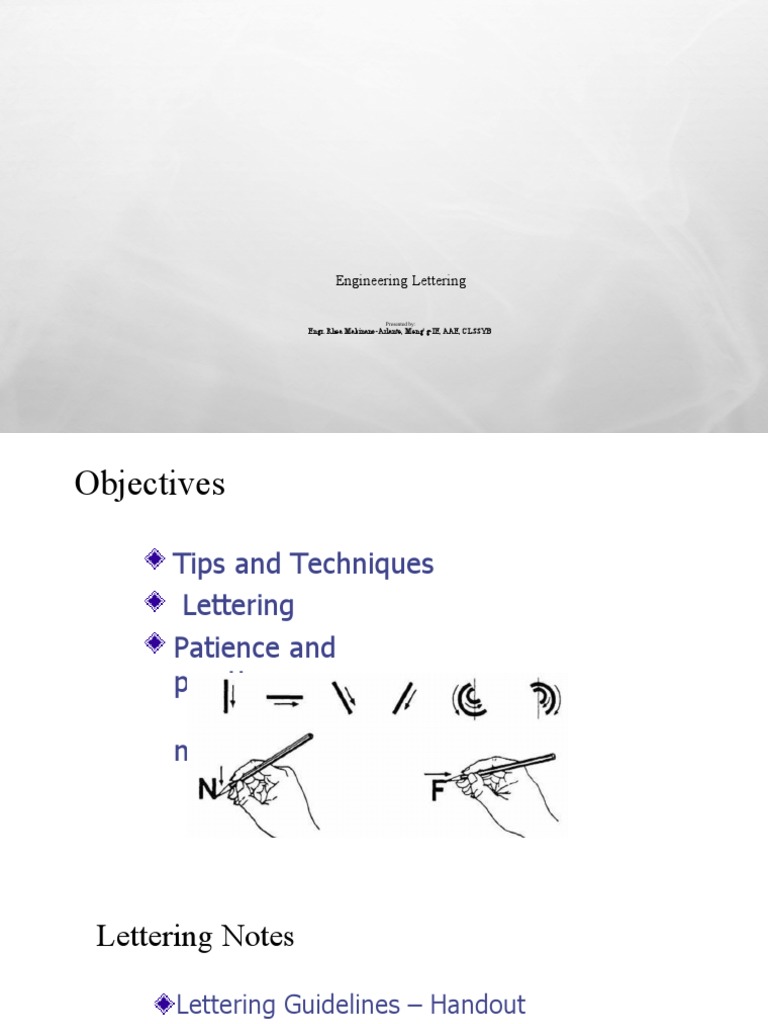 Engineering Lettering: Engr. Rhea Makinano-Arlante, Meng'g-IE, AAE ...