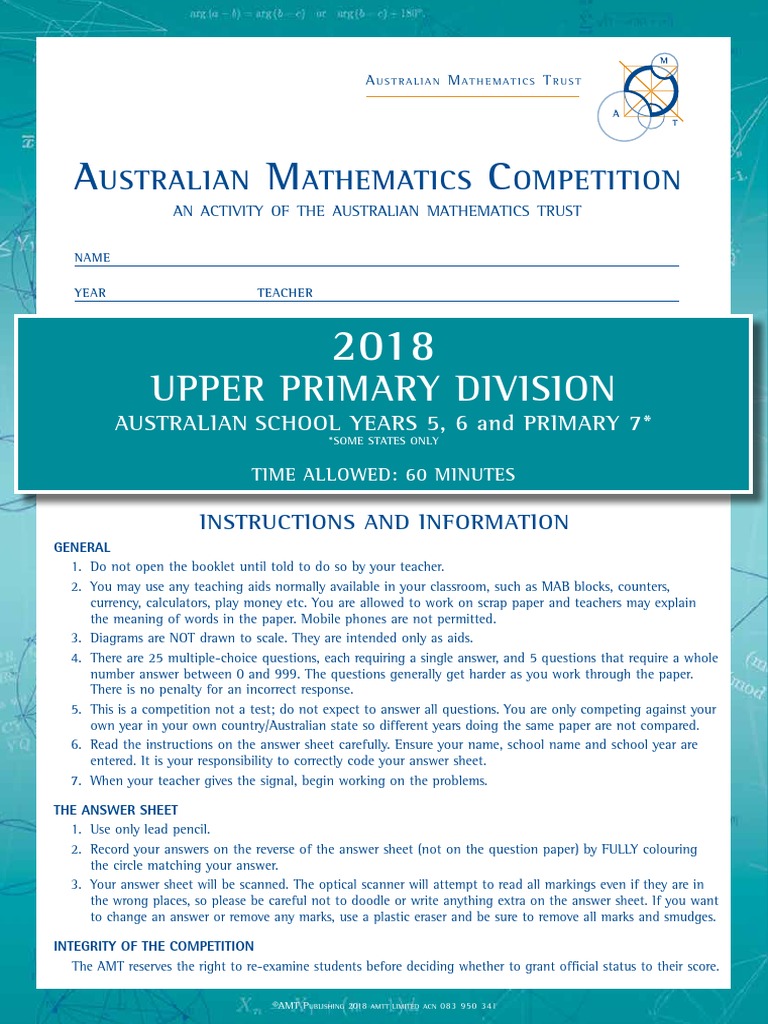 Upper Primary 2018 - Web PDF | PDF
