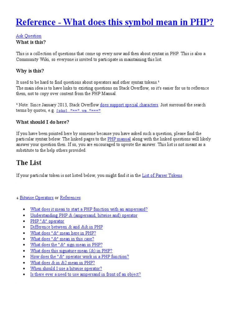 Reference of PHP | PDF | Php | Computer Programming