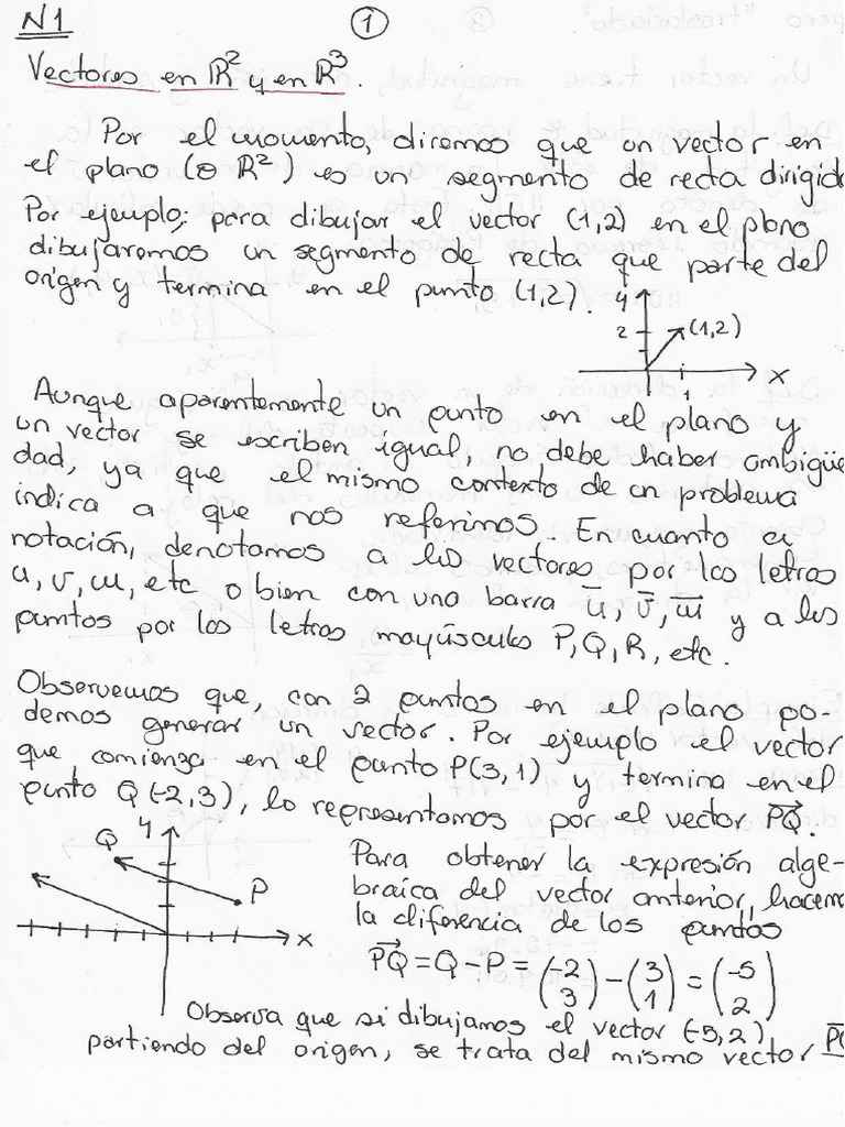 Vectores en r2 y r3 PDF | PDF