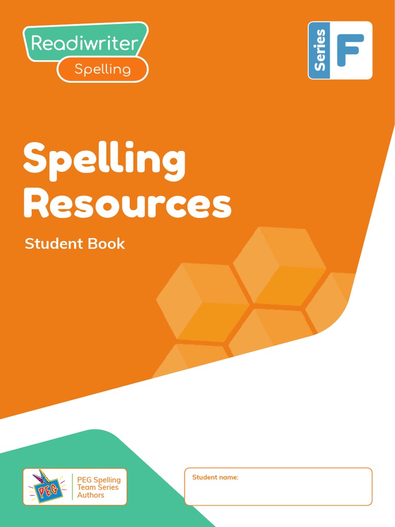 Spelling Resources: Student Book | PDF | Plural | Consonant