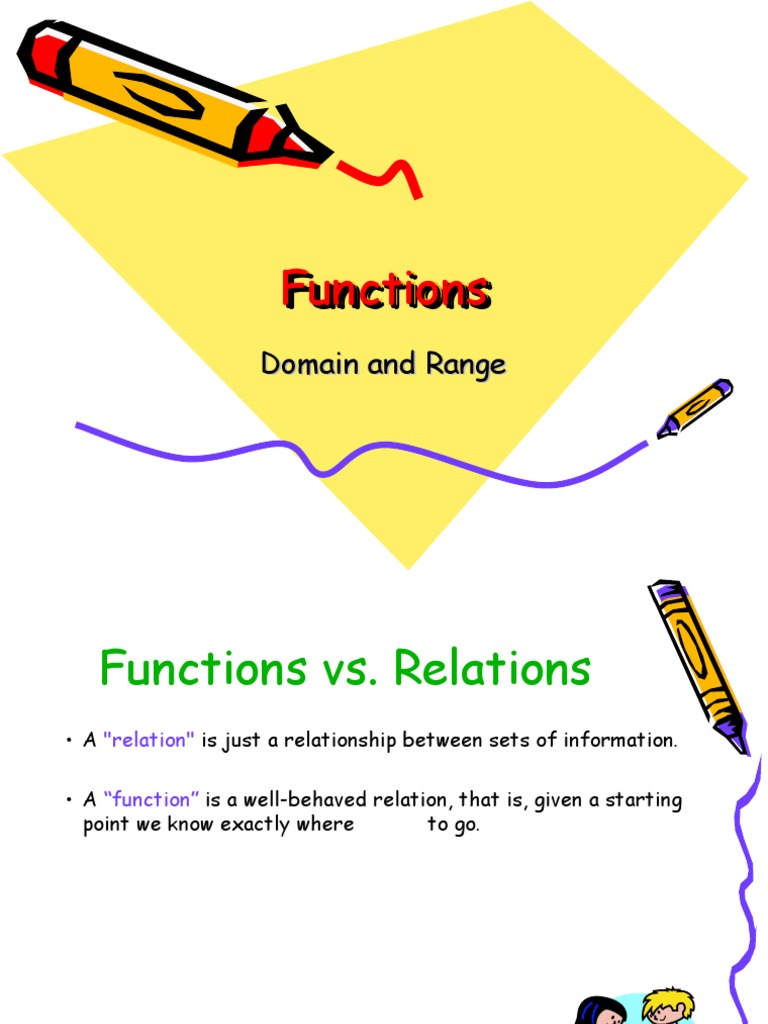 Functions Domain Range PDF Function Mathematics Mathematical Logic