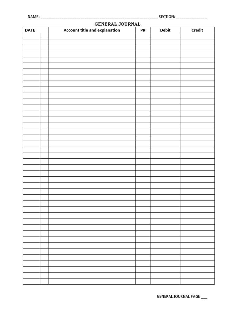 General Journal | PDF