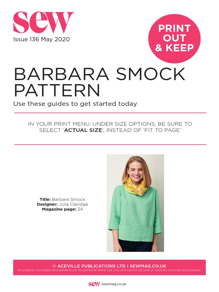 Barbara Smock Pattern: Print OUT & Keep | PDF | Business