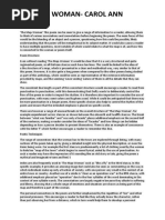 Analysis of Ros Barber's "Material" Poem | PDF | Poetry | Narration