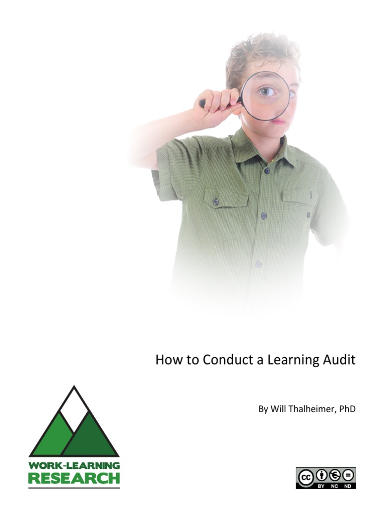 How To Conduct A Learning Audit: by Will Thalheimer, PHD | PDF ...