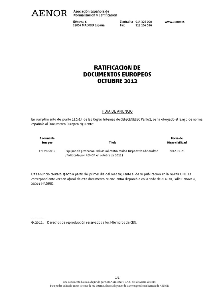 En 795-2012 | PDF | Science